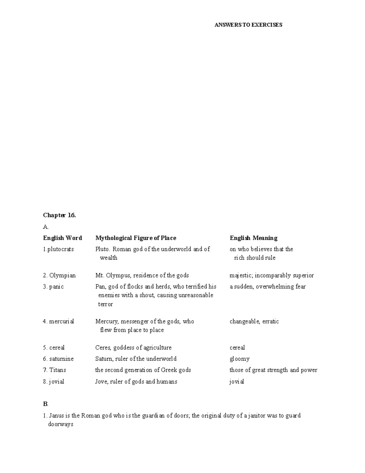 Chapter 16: Solutions for Mythological Language Exercises - Studocu