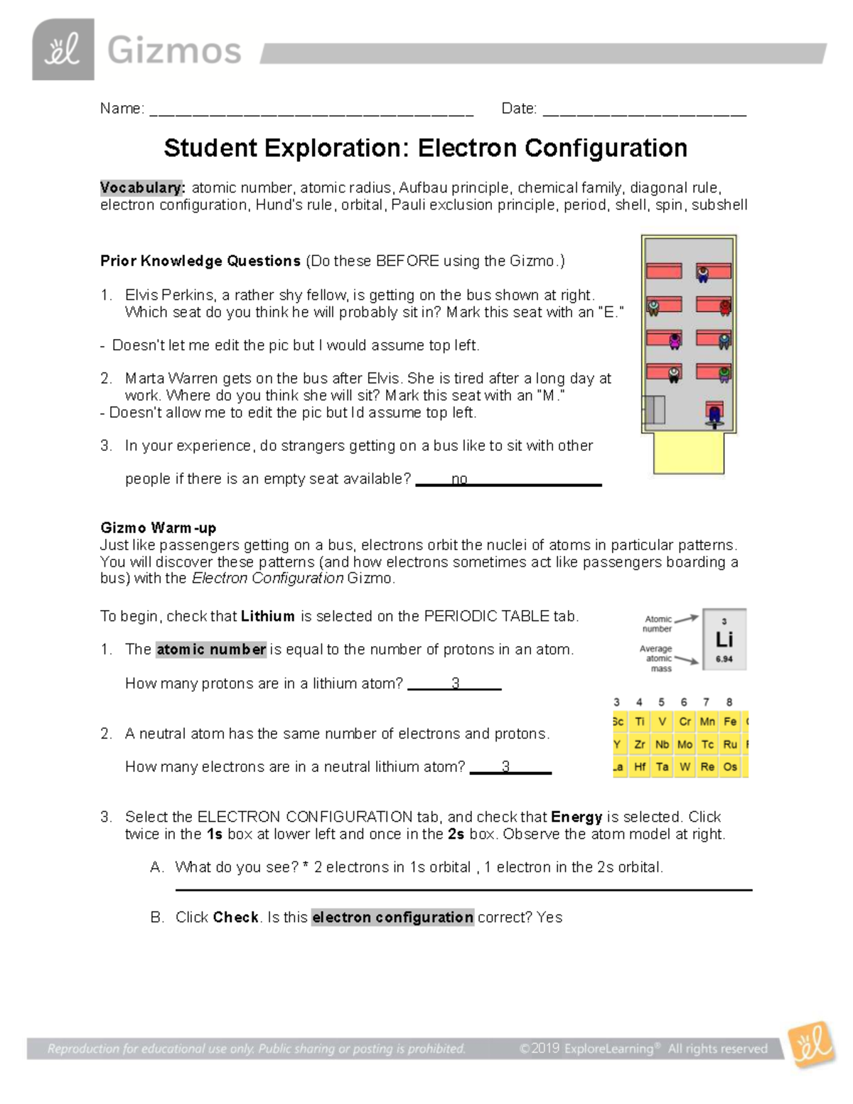 Electron Configuration Study Guide (Course Code: SCI101) - Studocu