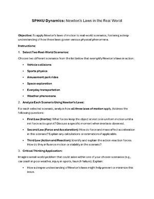 Physics - Grade: 12 - High School - Canada - Studocu