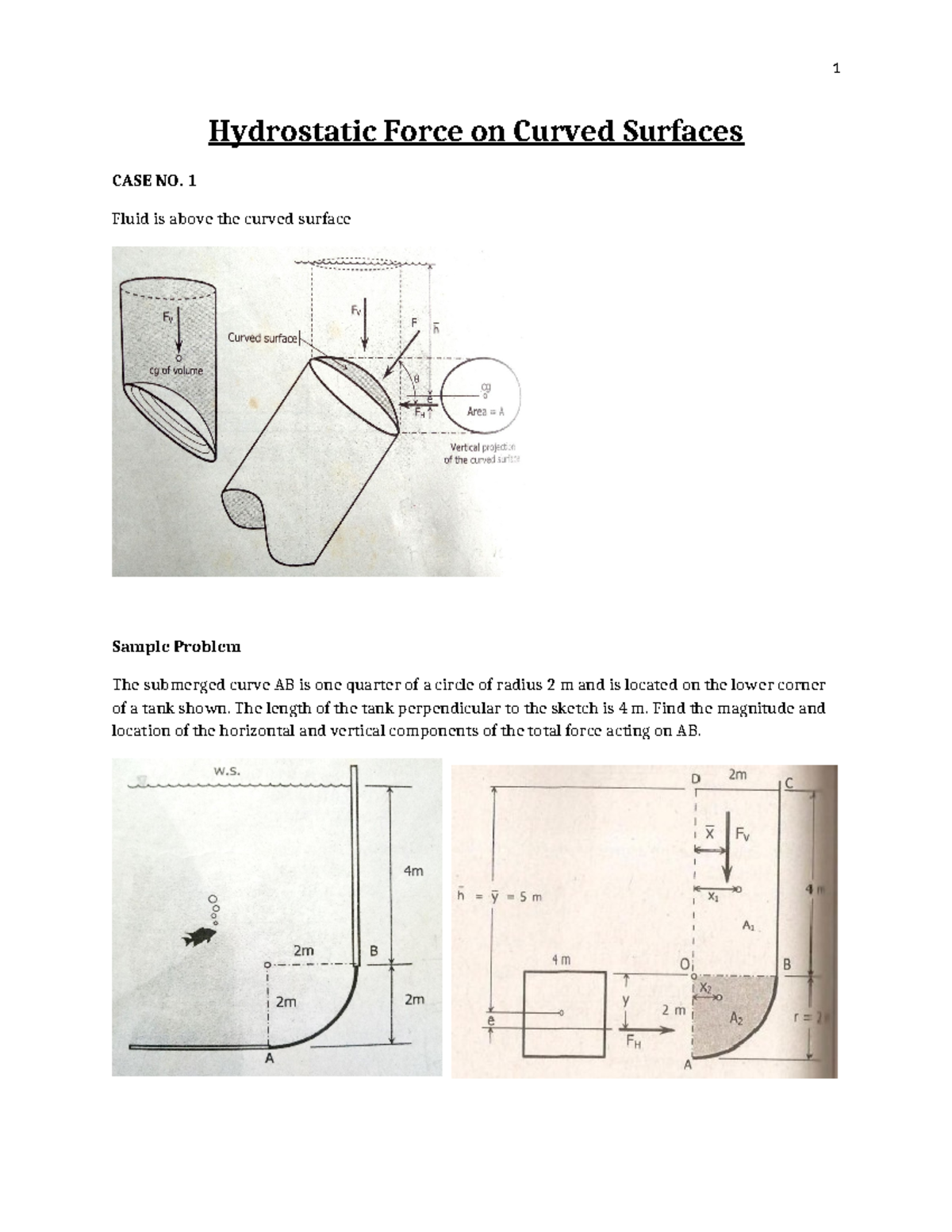 480165038 Hydrostatic Forces on Curved Surfaces - Case Studies & Quiz ...