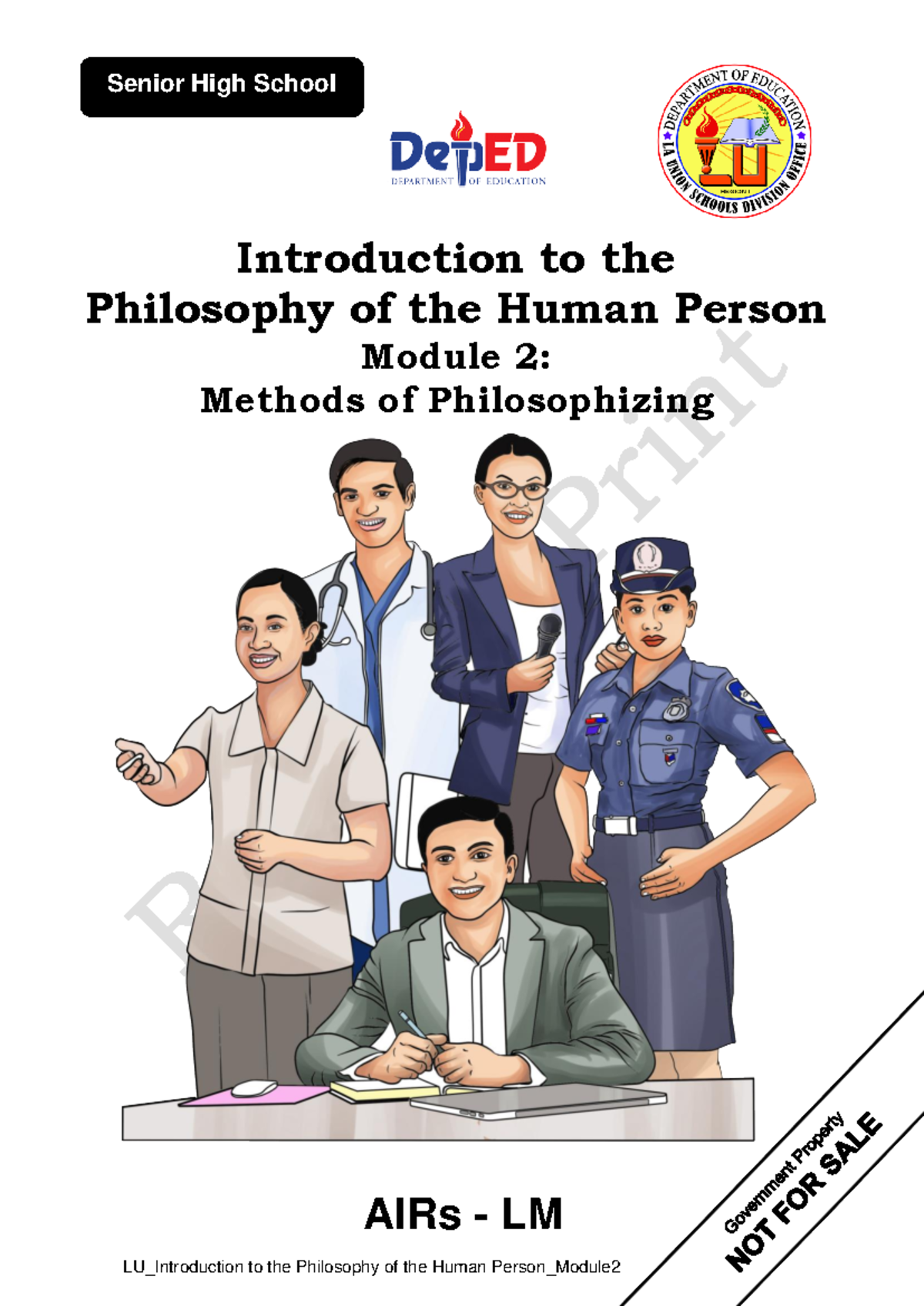Intro to Philo Q1 M2: Exploring Methods of Philosophizing - Studocu