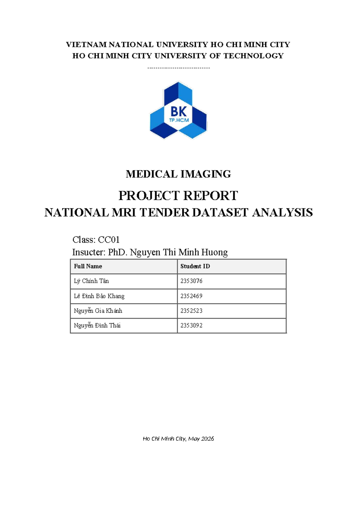 MRI Tender Dataset Analysis Report - CC01 Final Exam - Studocu