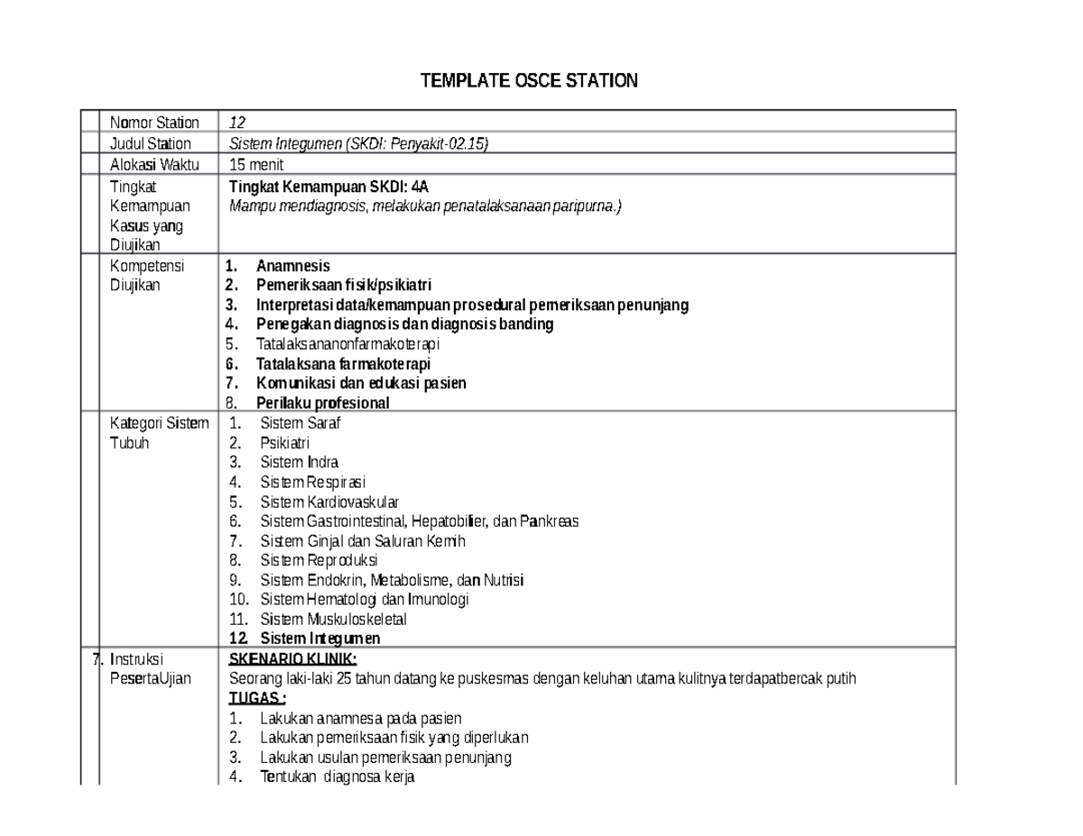 Pdf-osce-mentoring-kusta compress - TEMPLATE OSCE STATIONTEMPLATE OSCE STATION Nomor Station ...