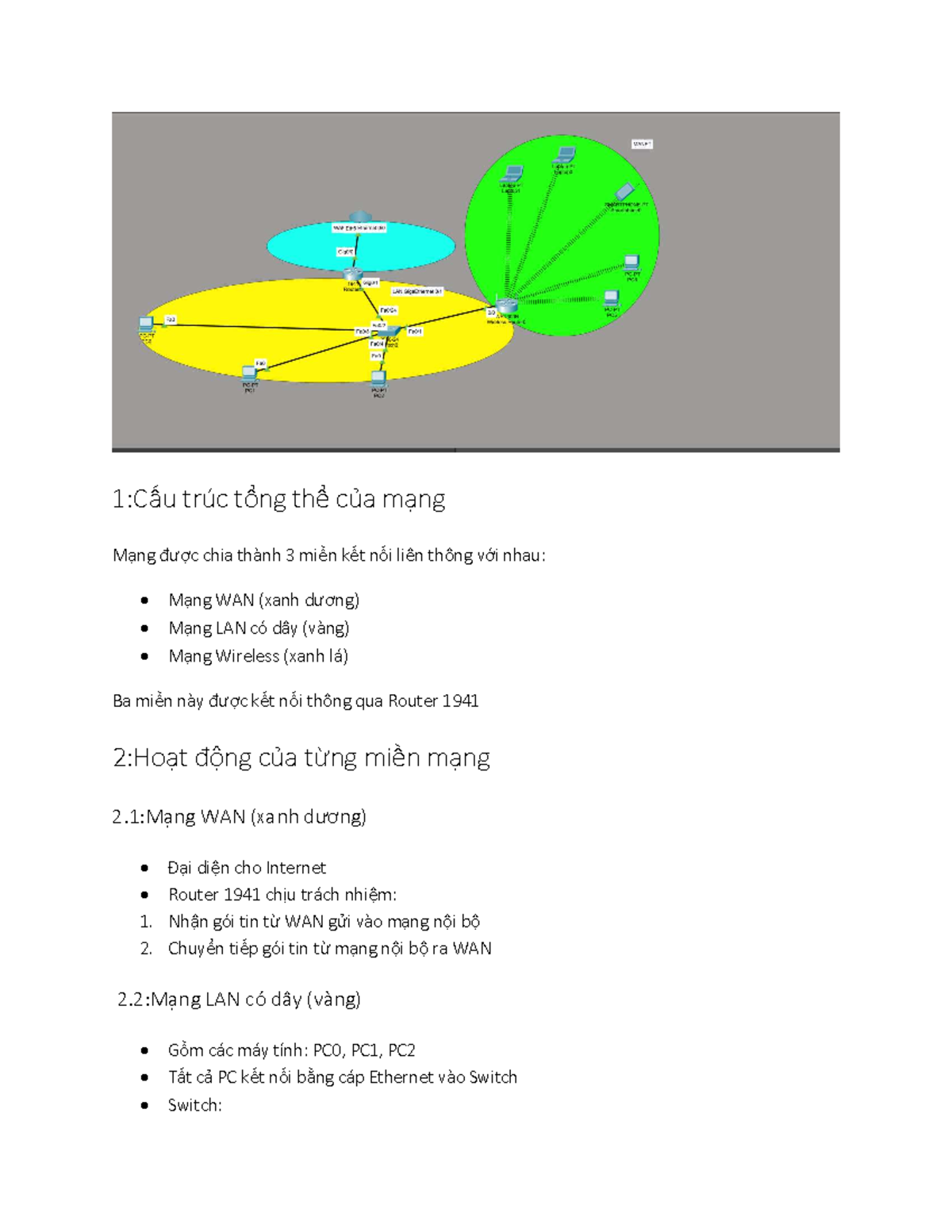 Cấu trúc và Hoạt động của Mạng: WAN, LAN, Wireless - Studocu