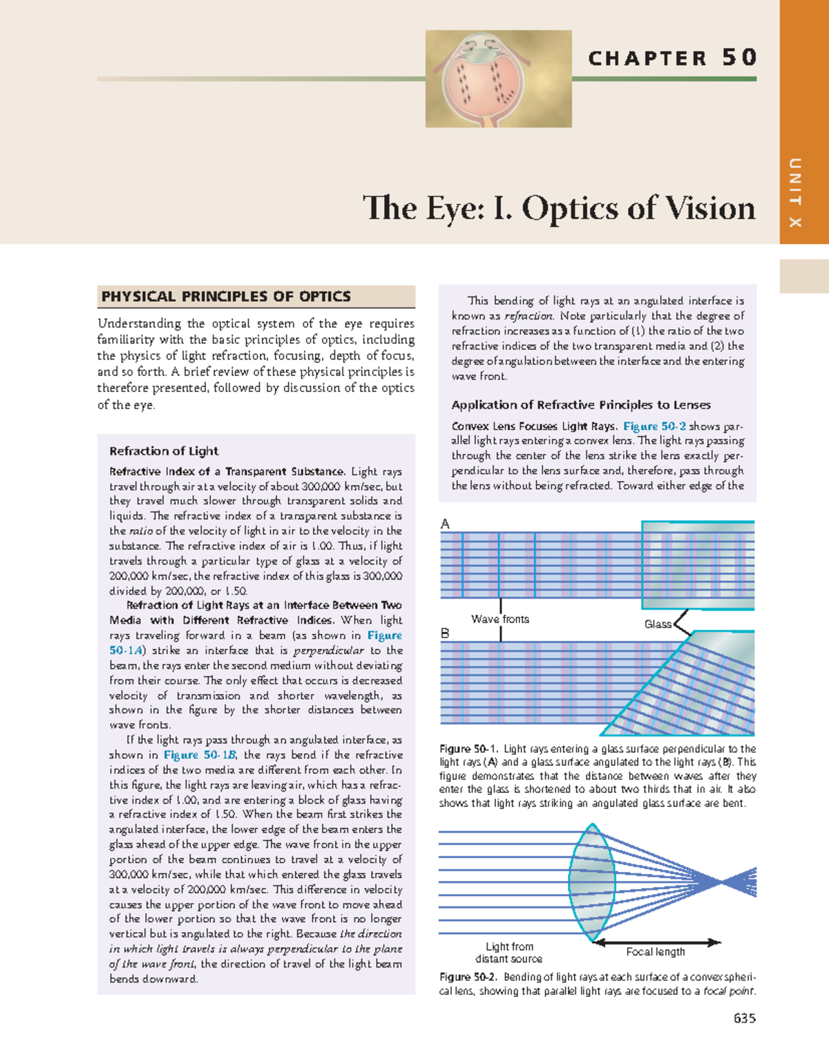 CHAPTER 50: PHYSICAL PRINCIPLES OF OPTICS AND THE EYE - Studocu