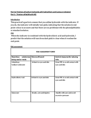 U2 assignment 2 - Practical Report Cooling curves for paraffin wax and ...