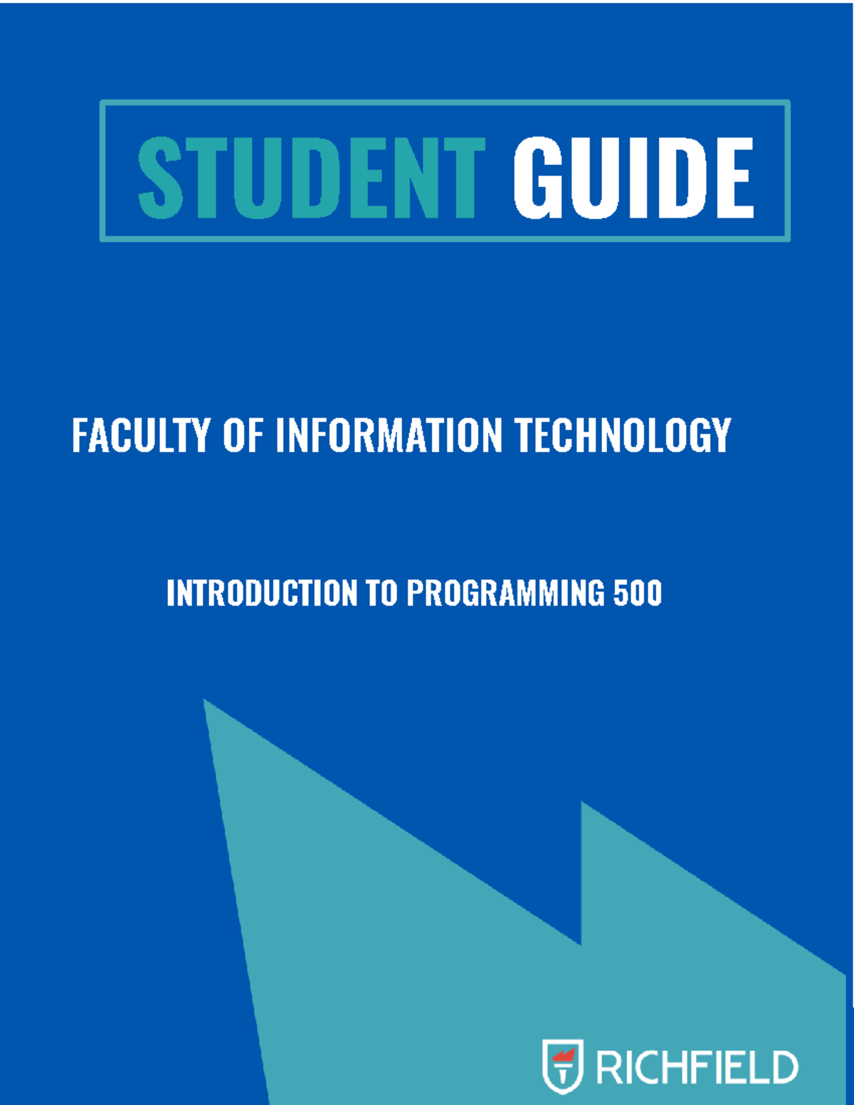 Introduction to Programming 500: Comprehensive Study Guide - Studocu