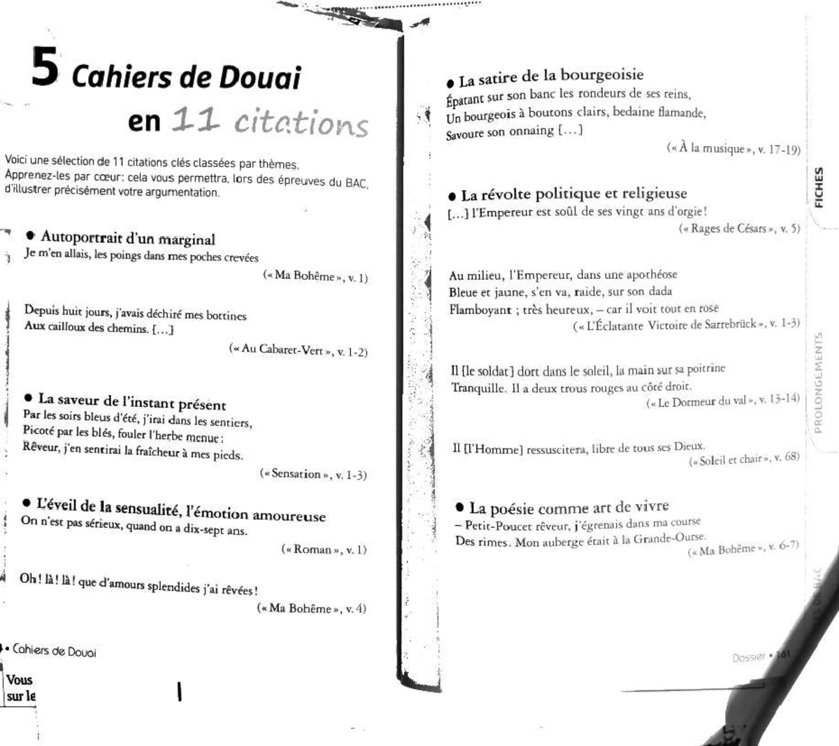 Citations Clés de Rimbaud pour le BAC: 11 Thèmes Essentiels - Studocu