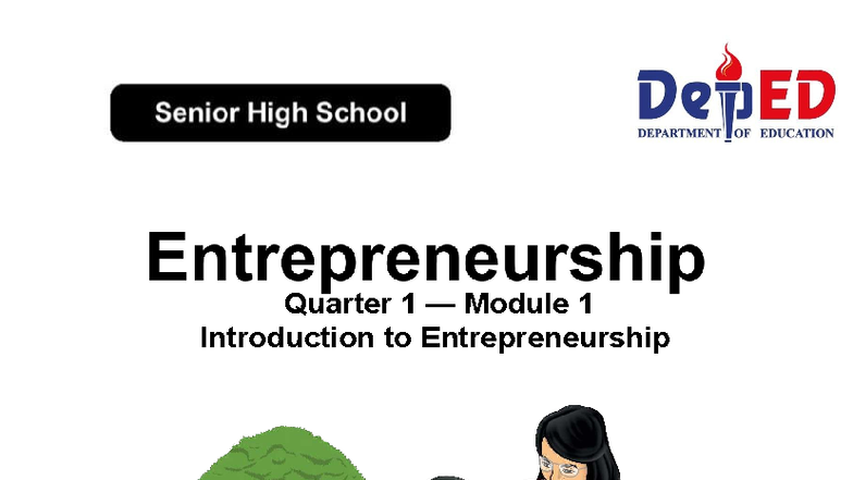 Entrep 12 Q1 M1 Intro to Entrepreneurship and Business Concepts - Studocu