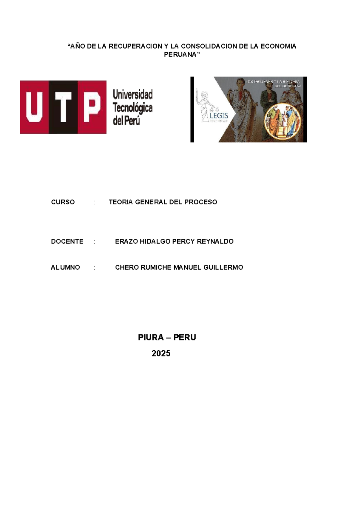 Trabajo sobre "El Mercader de Venecia" - Teoría General del Proceso ...