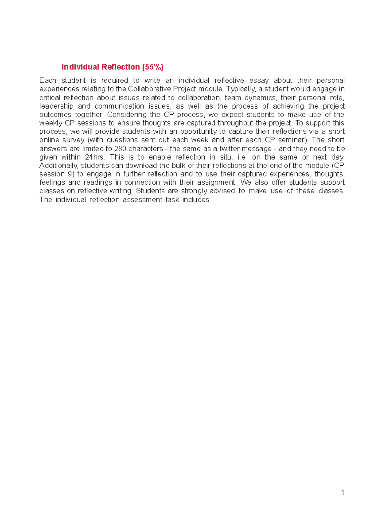 Individual Reflection Assignment: Insights from the Collaborative ...