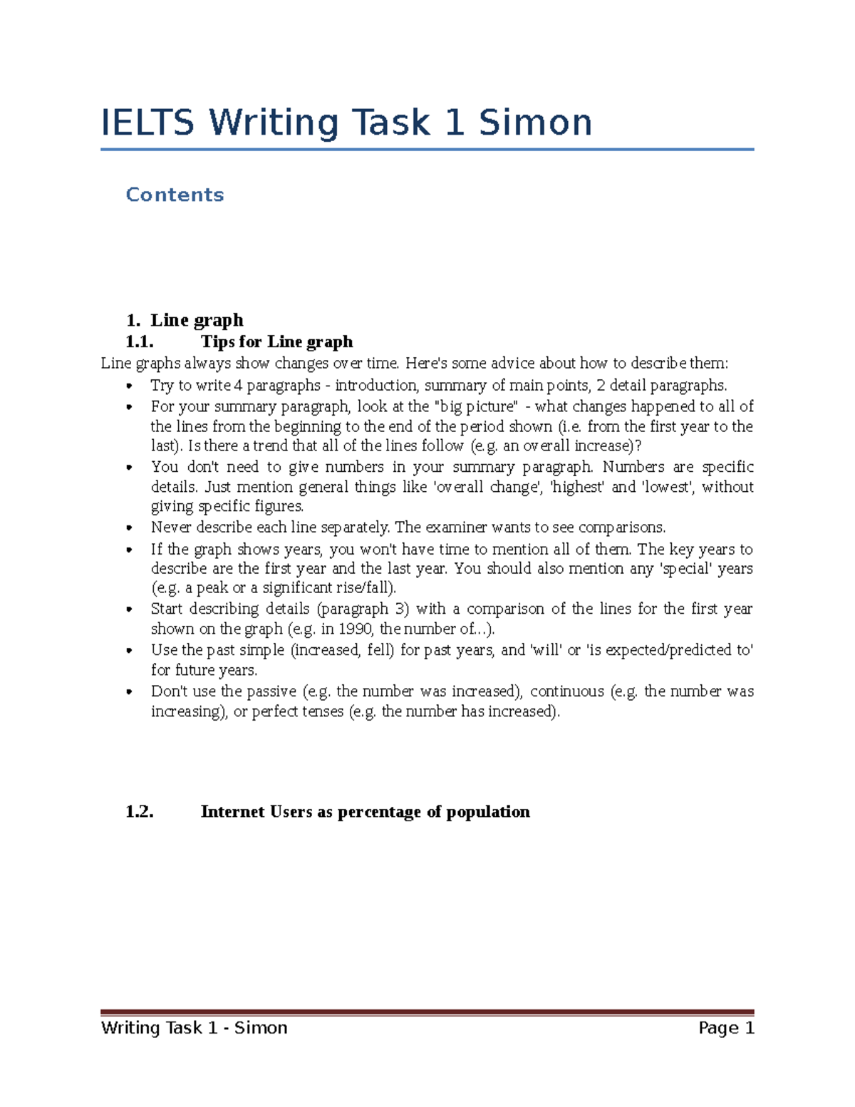 Ielts writing task 1 simon - tiếng anh 3 - IELTS Writing Task 1 Simon ...