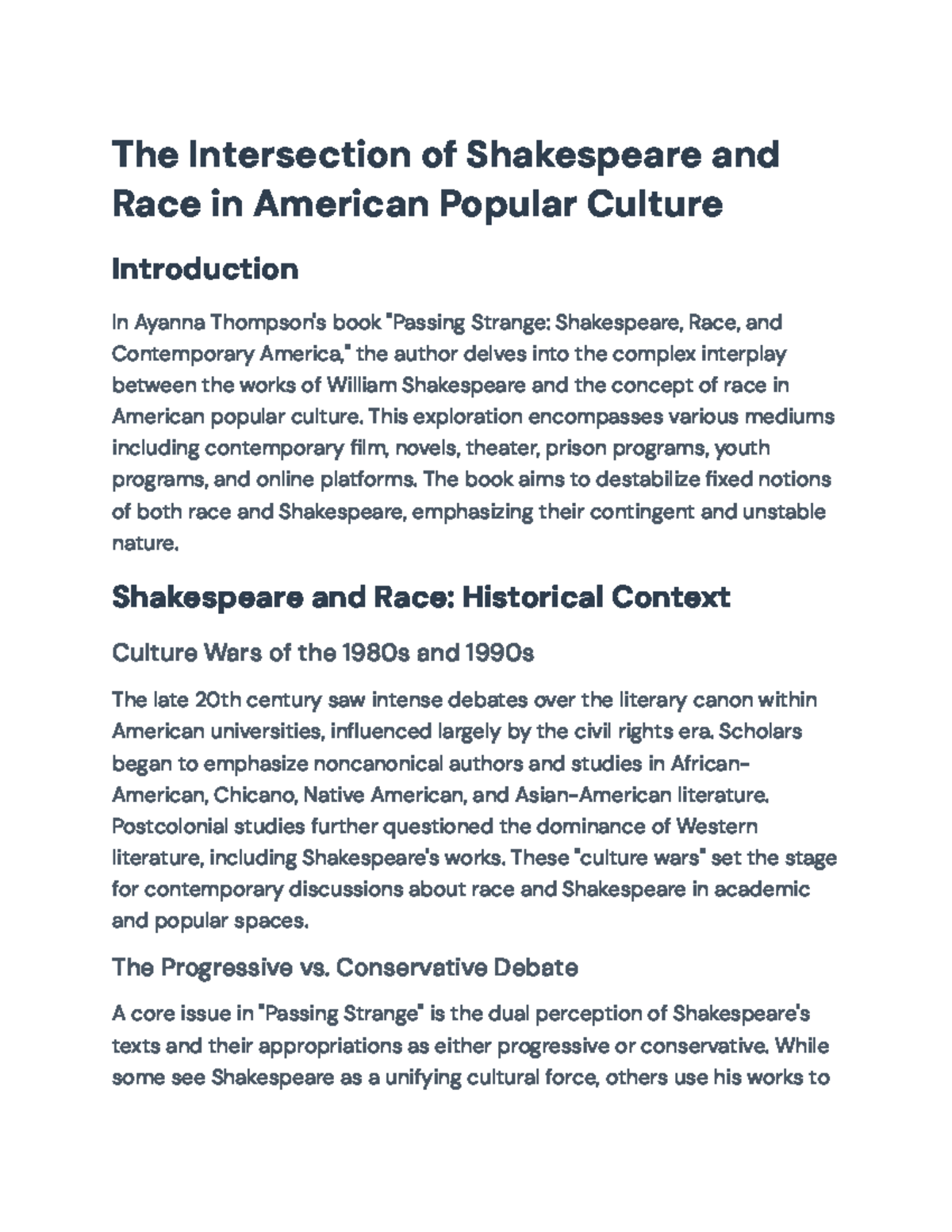 Passing Strange: Shakespeare, Race, and American Cultural Identity ...