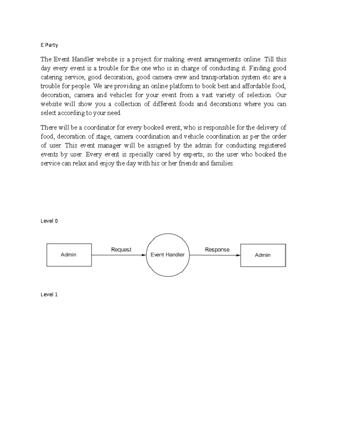 DFD and UML Diagrams for Event Management System Design - Studocu