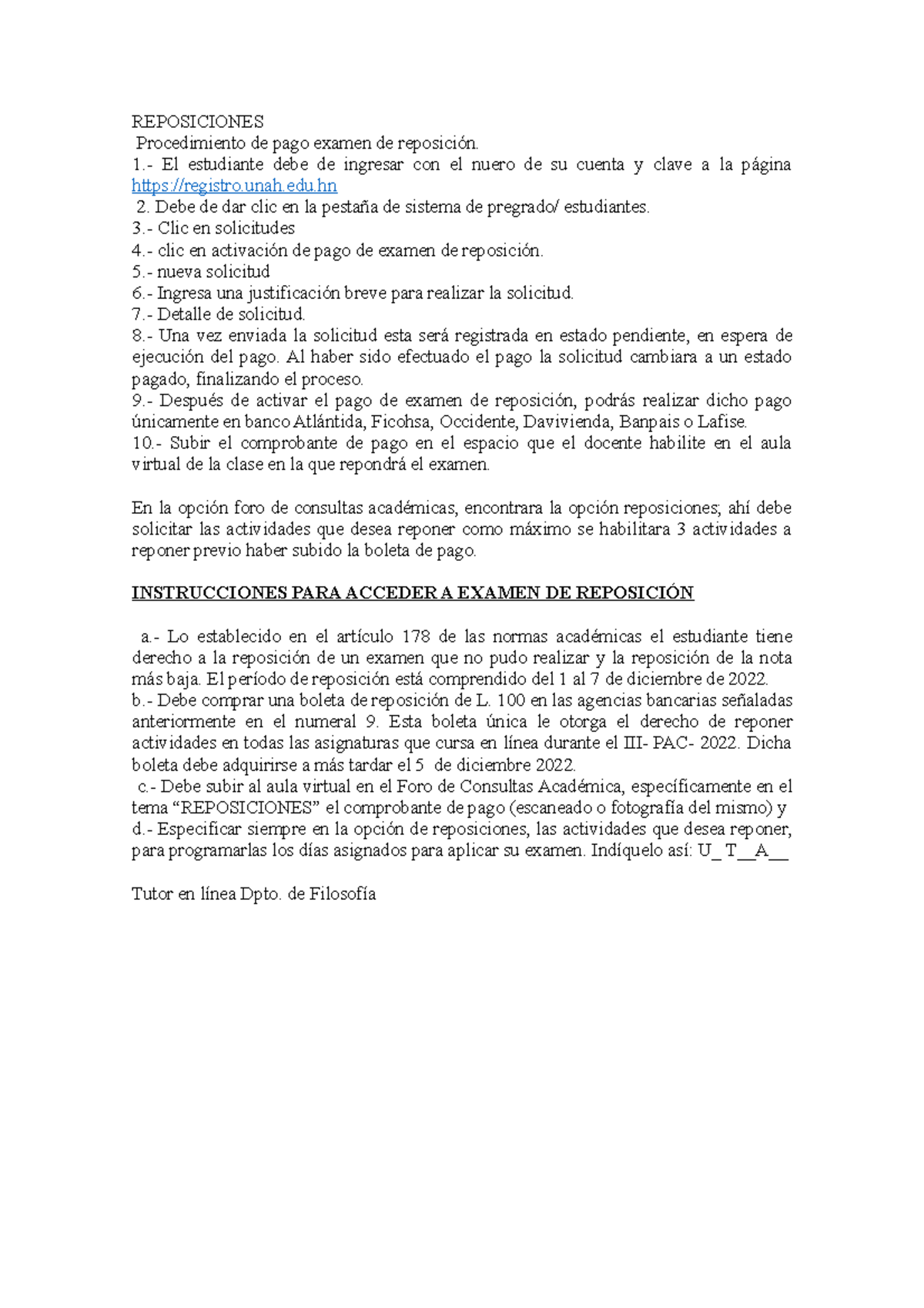 Instructivo DE Reposiciones I PAC 2022 - copia - REPOSICIONES ...