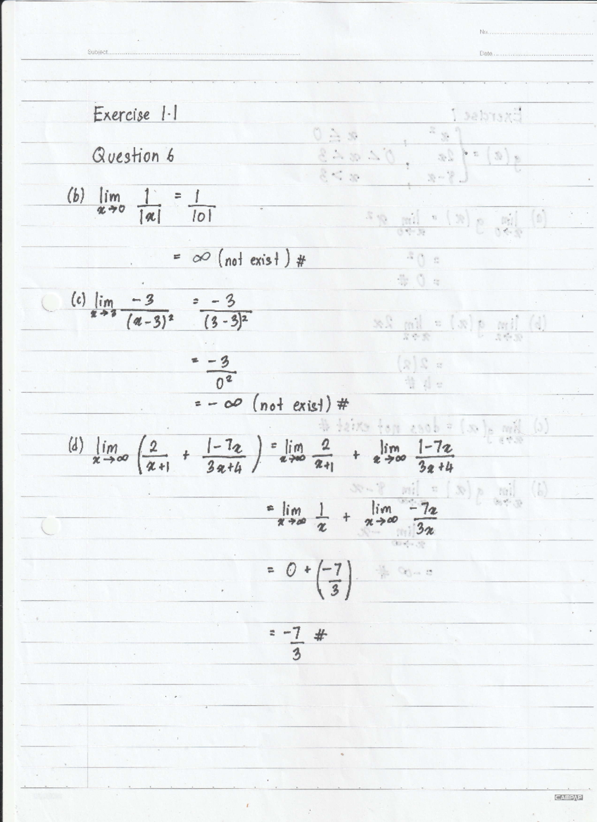 Nursyamimi Sukre S54 ( Tutorial Exercise 1 - Subject.. No. Date ...