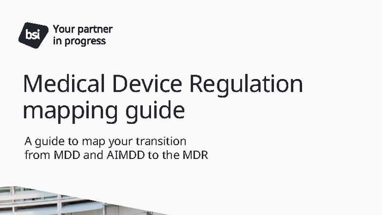 MDD to MDR Transition Mapping Guide: Essential Requirements Overview ...