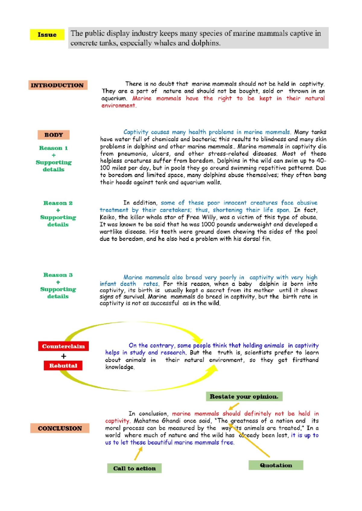 Argumentative Essay Notes for Effective Writing - Studocu