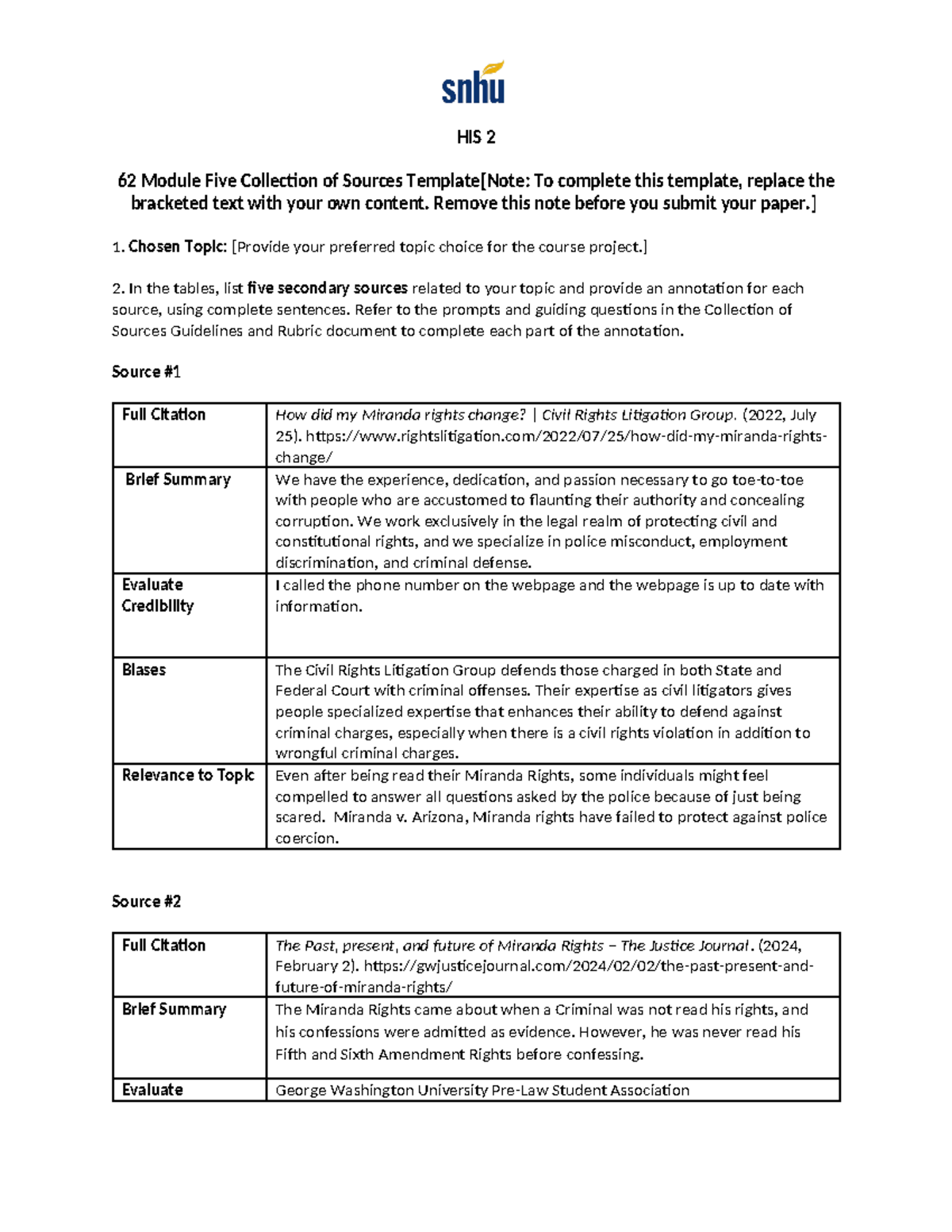 HIS 262 Module Five history - HIS 2 62 Module Five Collection of ...