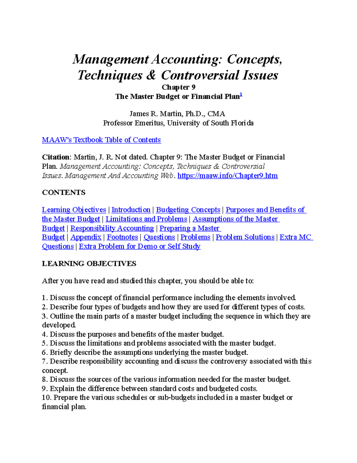 Management Accounting-controversial topics - Management Accounting ...