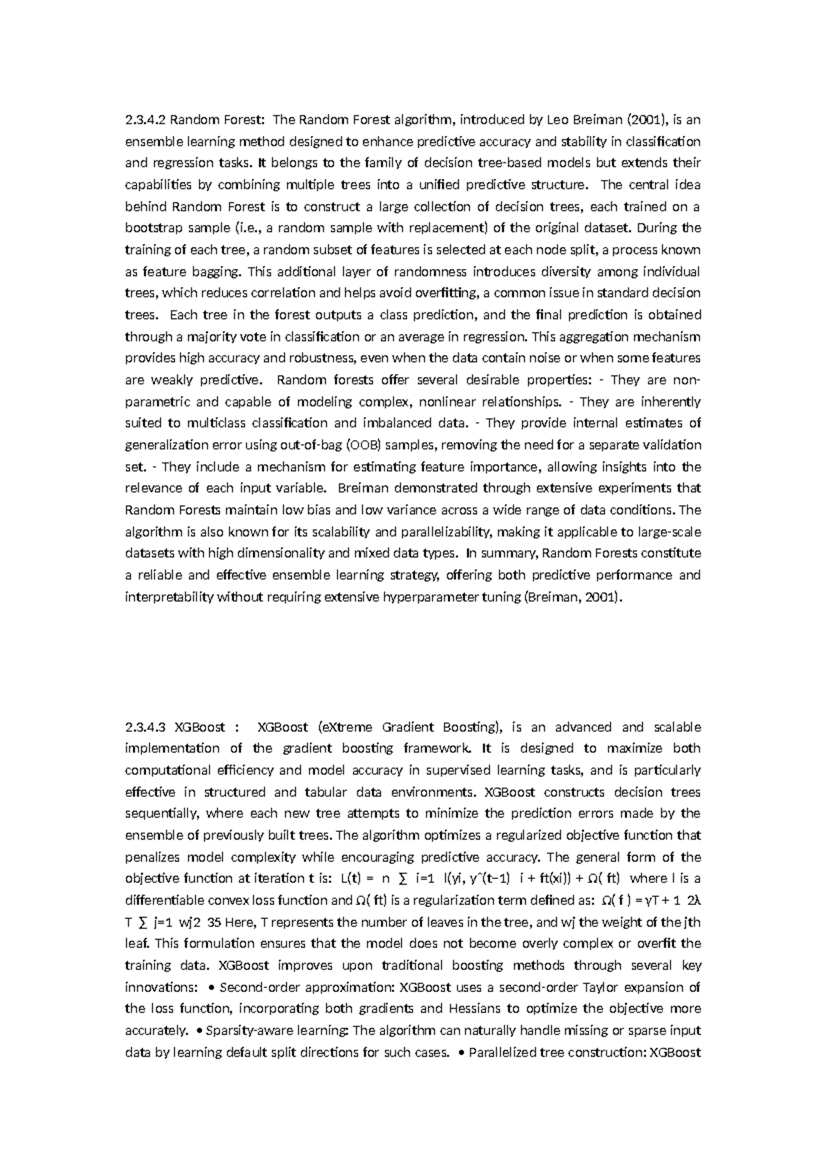 Machine Learning Methods: Random Forest & XGBoost Overview - Studocu