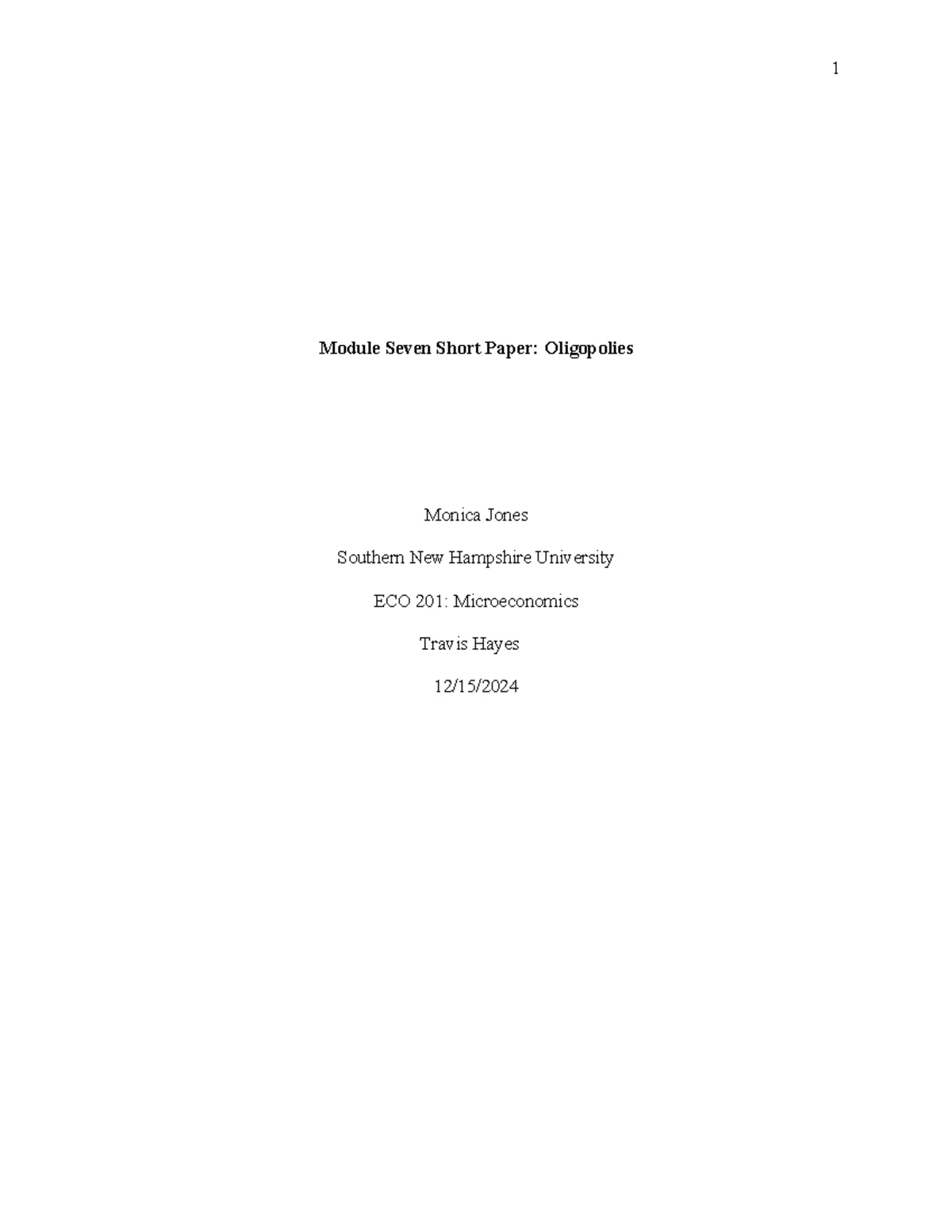 ECO 202 Module Two Short Paper: Dynamics of International Trade - Studocu