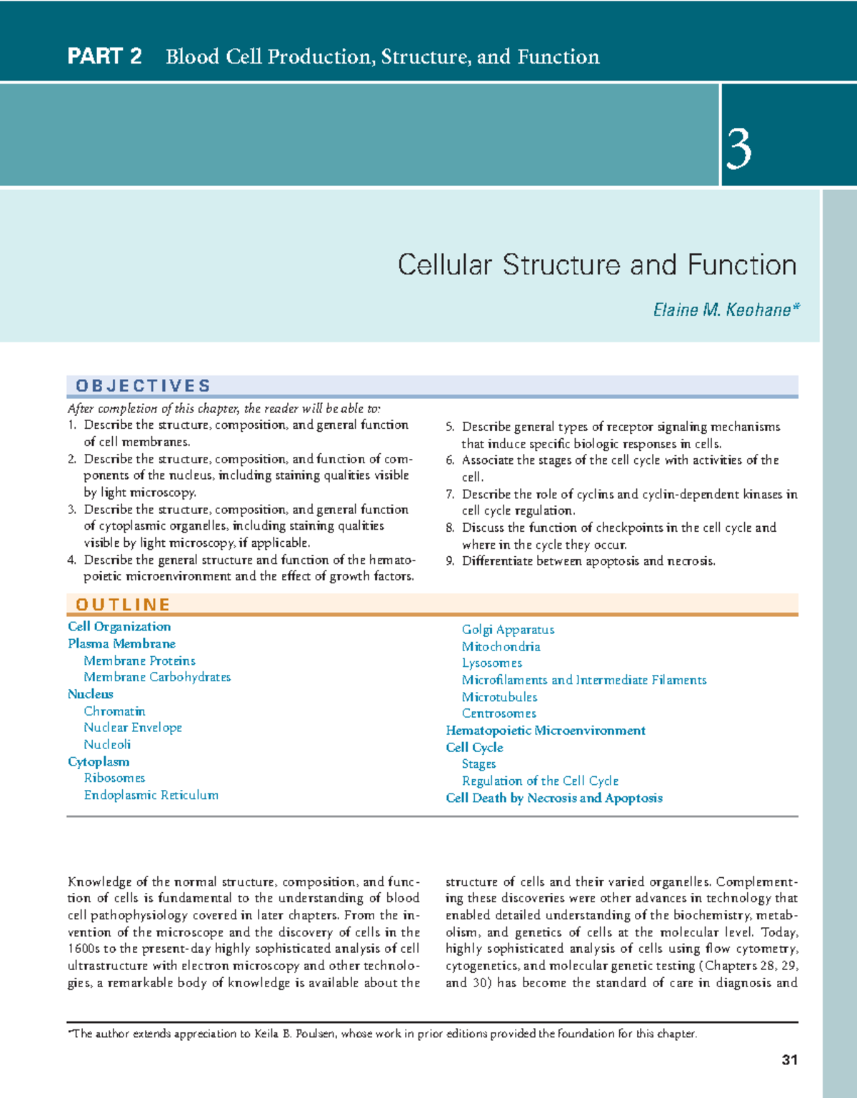 C3 Cellular Structure and Function (Rodaks) - ####### 31 PART 2 Blood ...