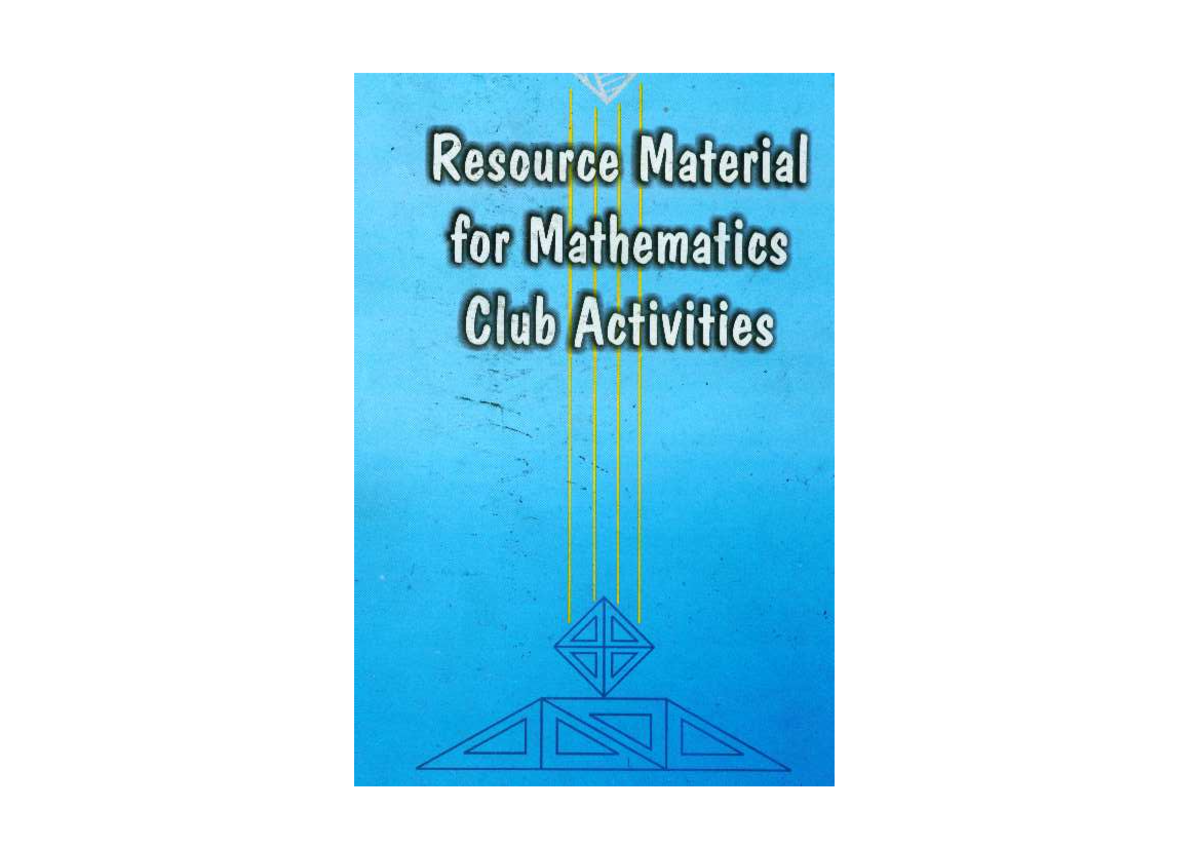 Resource Material for Mathematics Club Activities (Maths 101) - Studocu