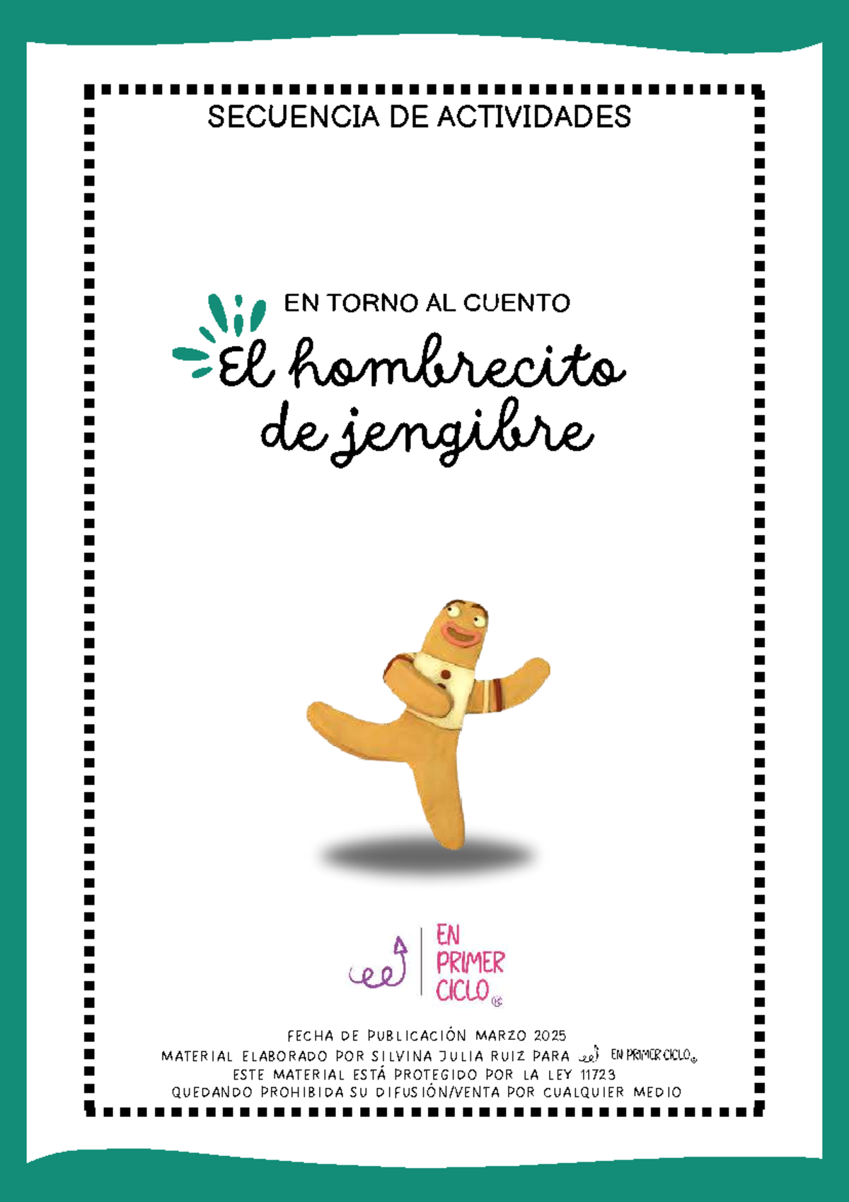 Secuencia de Actividades: El Hombrecito de Jengibre - Primer Ciclo ...