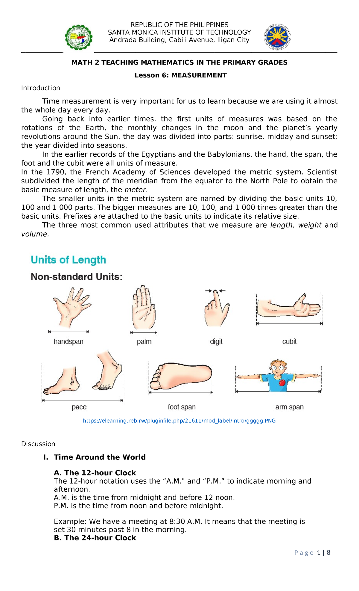 Math-2 Lesson-6 - BEED 2ND YEAR Math 2 LESSON 6 FACT SHEETS - REPUBLIC ...