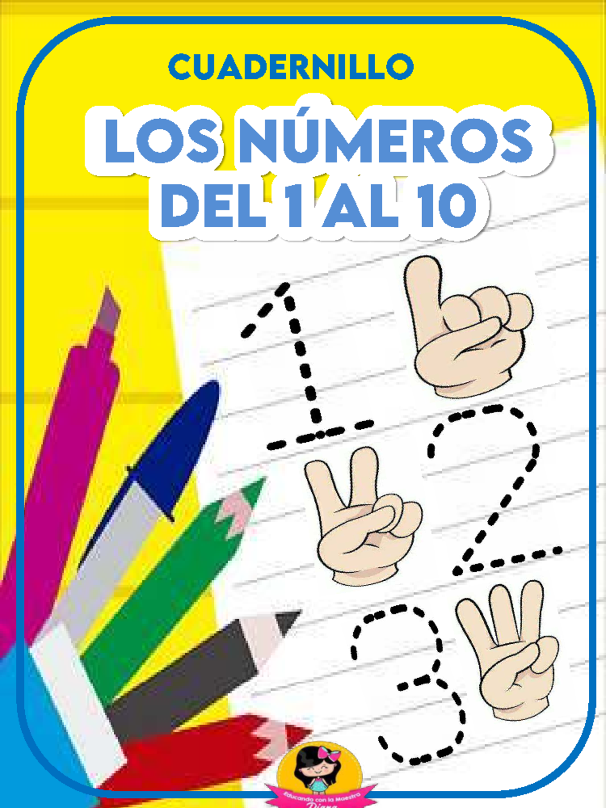 Cuaderno de Números 1 al 10 - Educando con la Maestra - Studocu