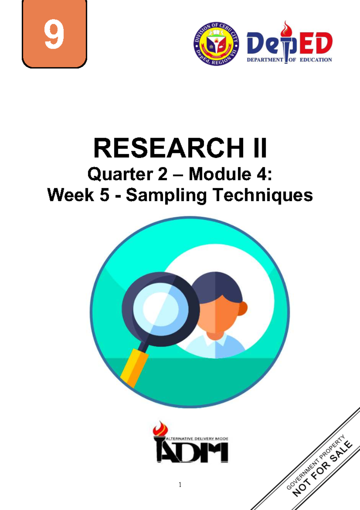 4 Q2 Research-2 2 - Module - RESEARCH II Quarter 2 – Module 4: Week 5 ...