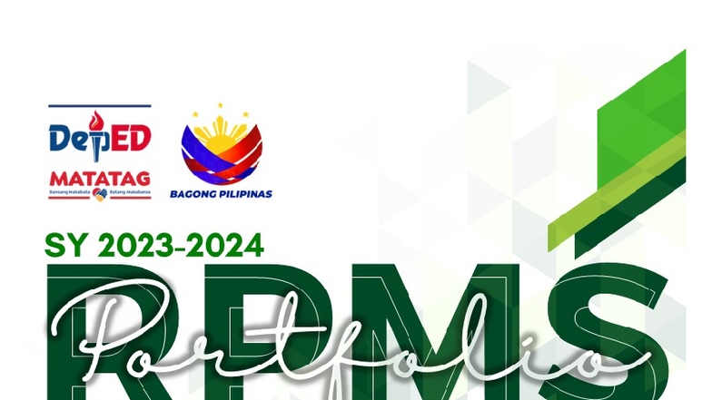 RPMS PPST Portfolio 2023-2024 for Proficient Teachers - Studocu