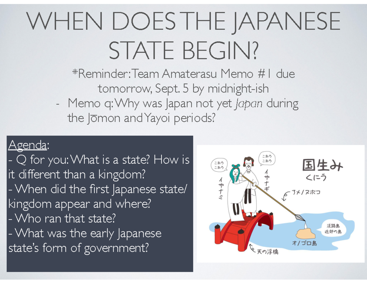 Emergence of the Ritsuryō State in Early Japan: Team Amaterasu Memo ...