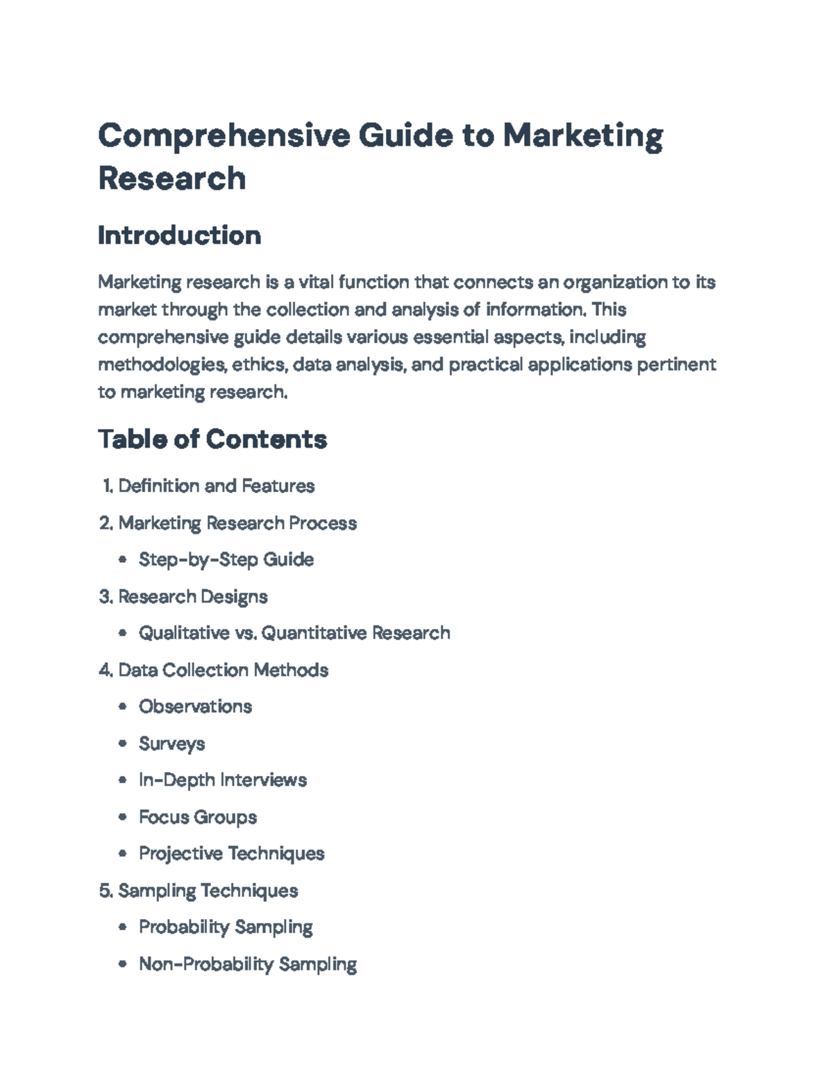 Marketing Research: Comprehensive Guide on Methods and Ethics ...