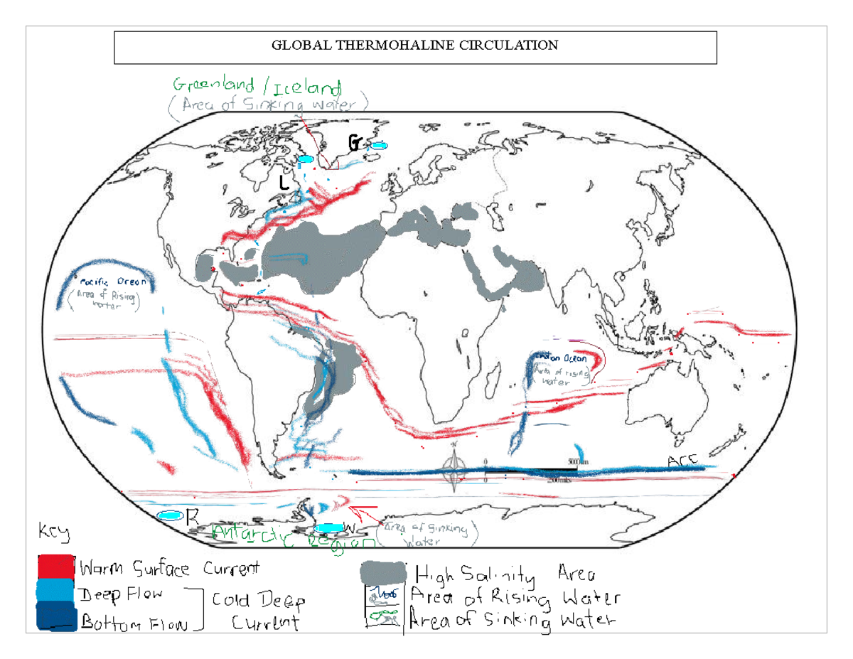 Global Thermohaline Circulation Map Overview (ACC 200mls) - Studocu