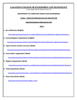 Computer Organization and Architecture - Module 4 - Memory System - Set 4 - MEMORY SYSTEM Basic ...