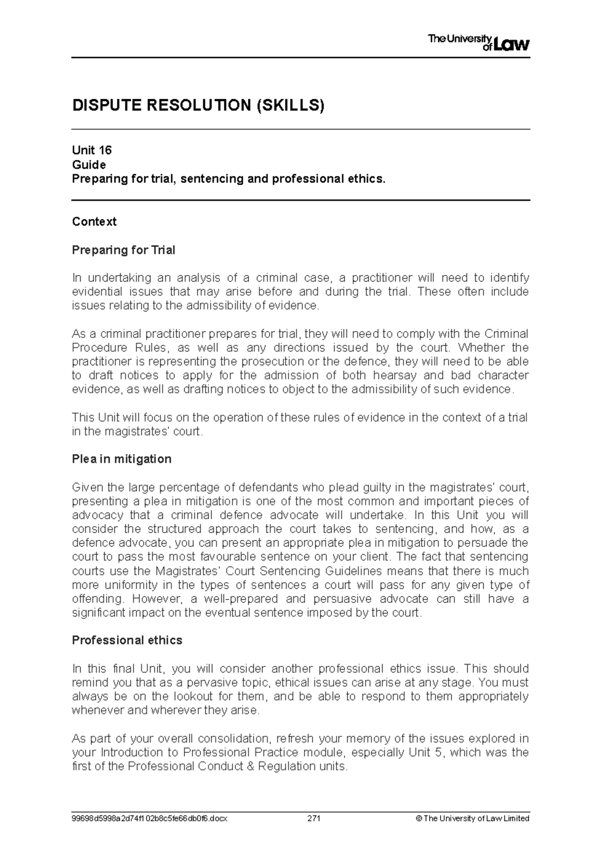 DR WS 16 - Dispute Resolution Workshop 16 with Prepared Answers - Studocu