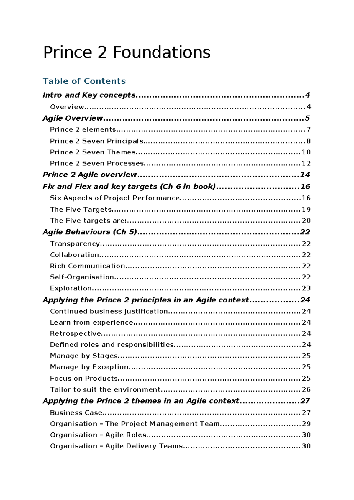 PRINCE2 Agile Integration: Key Principles and Themes Overview - Prince ...