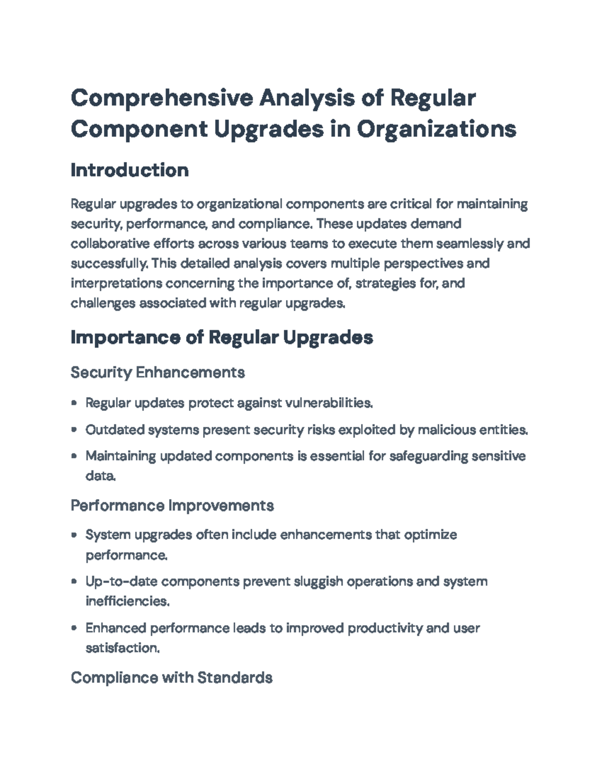 Comprehensive Analysis of Regular Component Upgrades in Orgs ...