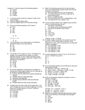 2020 full AP Chem practice exam with answers - © 20 20 College Board ...
