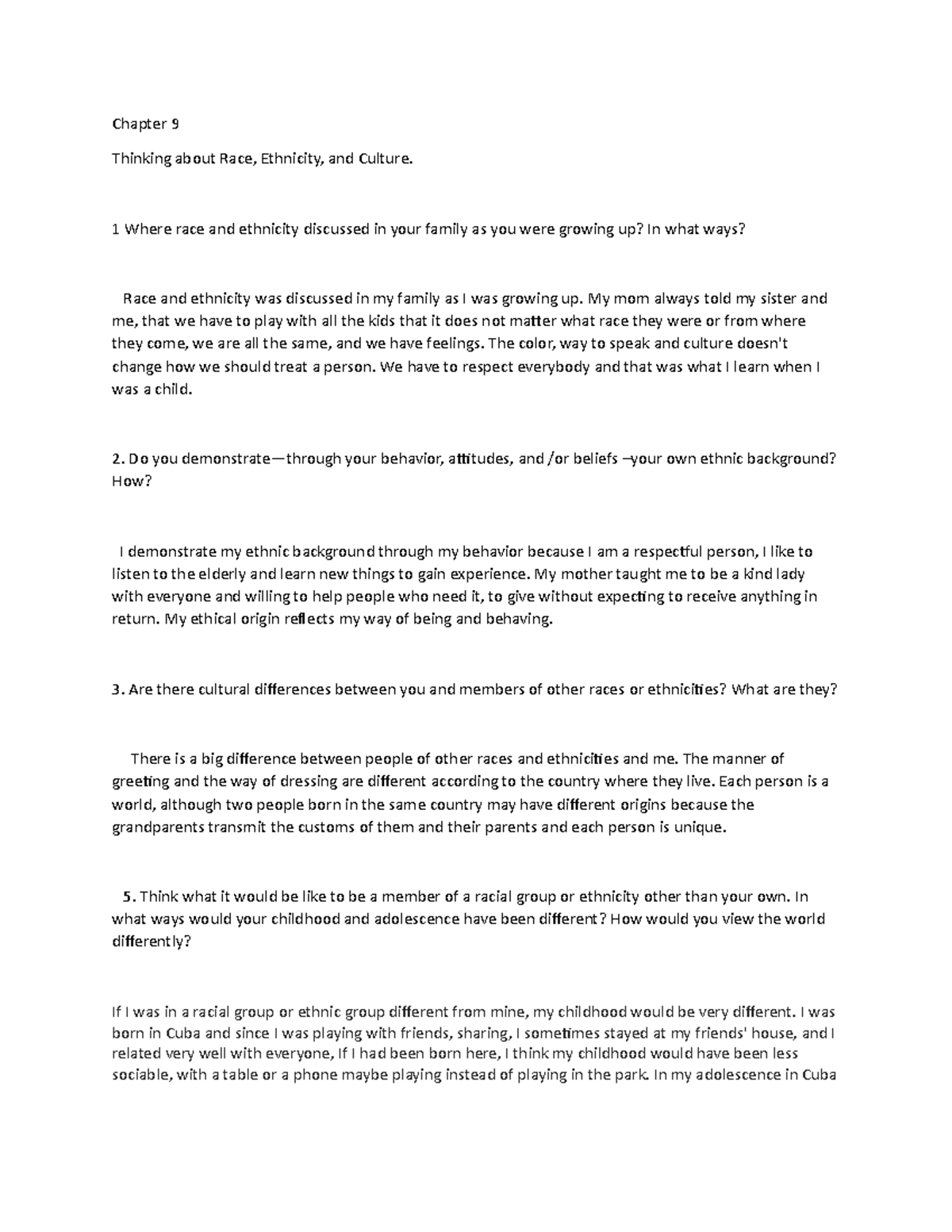 Thinking About Race & Ethnicity: Chapter 9 Insights - ENC 1101 - Studocu