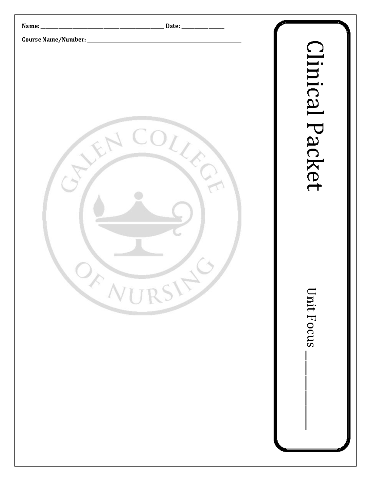 NSG3250 Clinical Packet: Comprehensive Patient Assessment Guide - Studocu