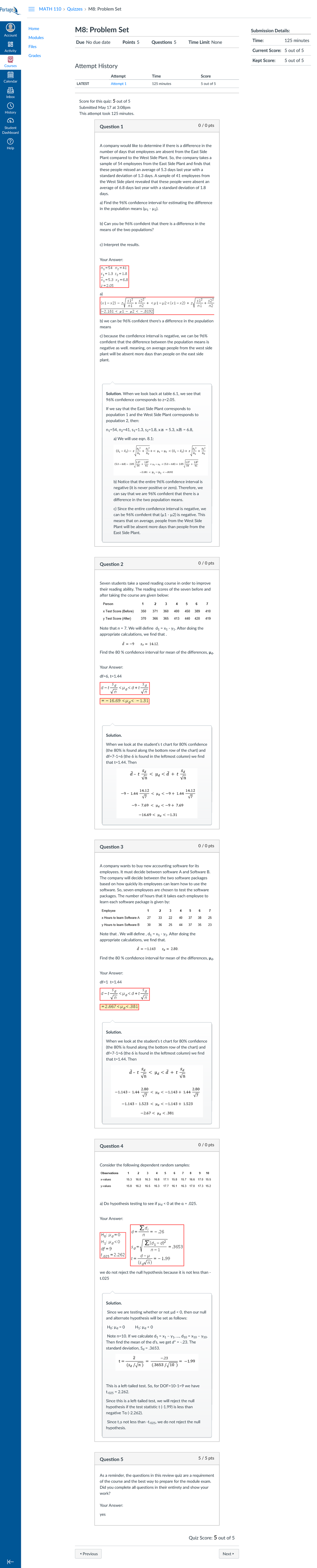 M8: Problem Set - summer 22' - MATH 110 Quizzes M8: Problem Set M8: Problem Set Due No due date ...
