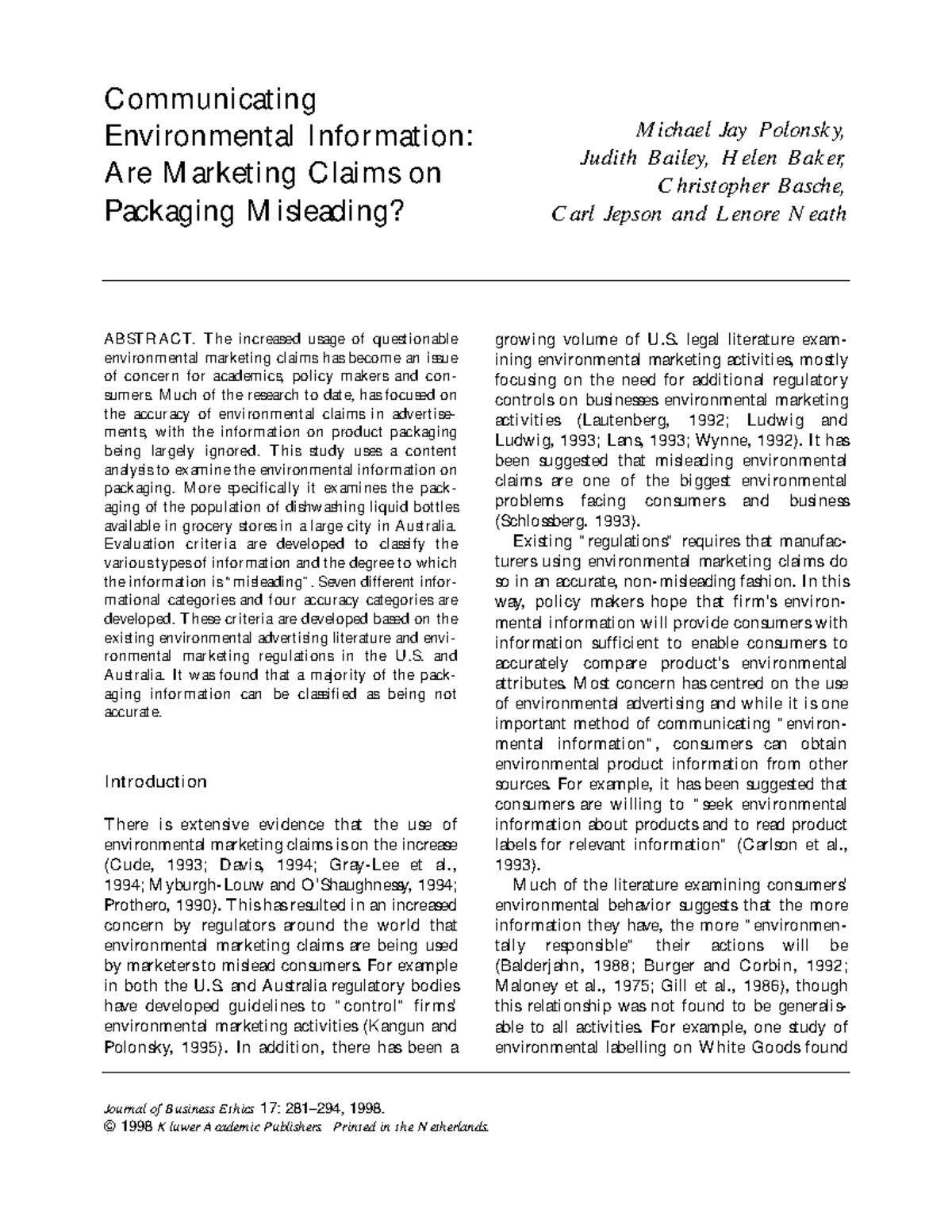 A 1005731914135 - Misleading Environmental Claims on Dishwashing Liquid ...