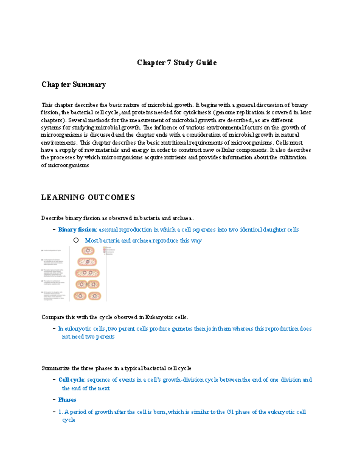 Chapter 7 Study Guide - Chapter 7 Study Guide Chapter Summary This ...