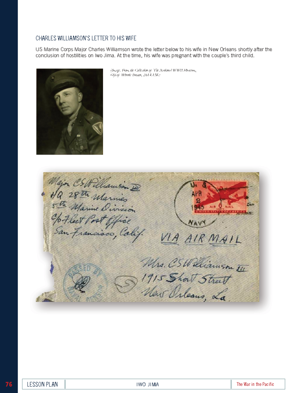 Letters and Memoirs from the Battle of Iwo Jima: Primary Sources - Studocu