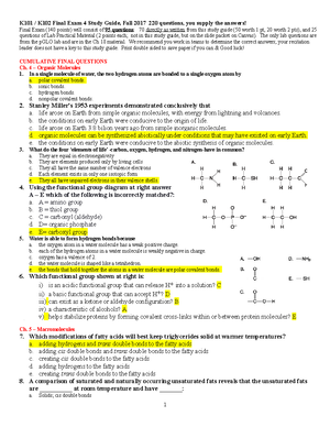 Bio Exam 4 - Overview for exam 4 - Biggest Studying Points For Exam 4 ...