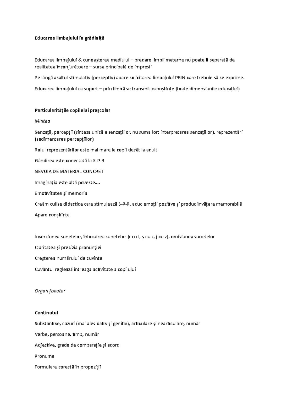 Povestirea Educatoarei: Activitate Didactică în Educația Limbajului ...