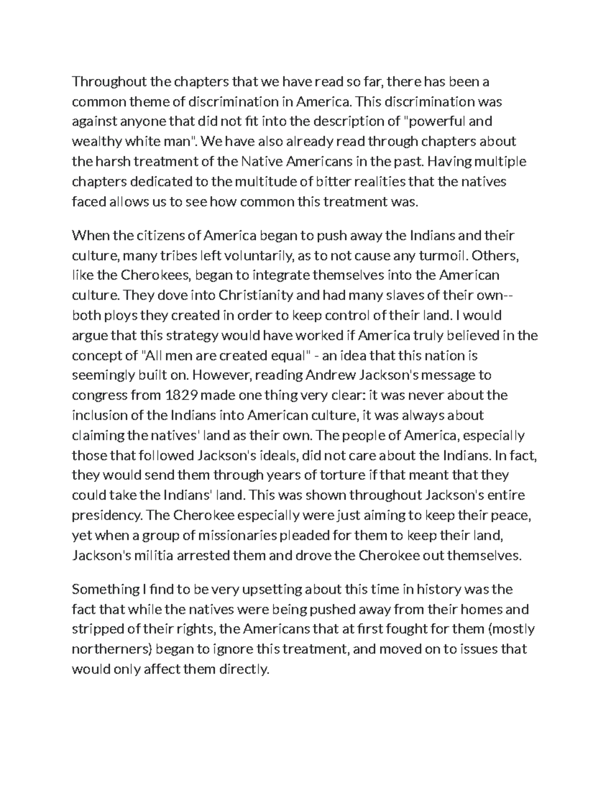 A People's History of the US: Chapter 7 Summary Analysis - Studocu